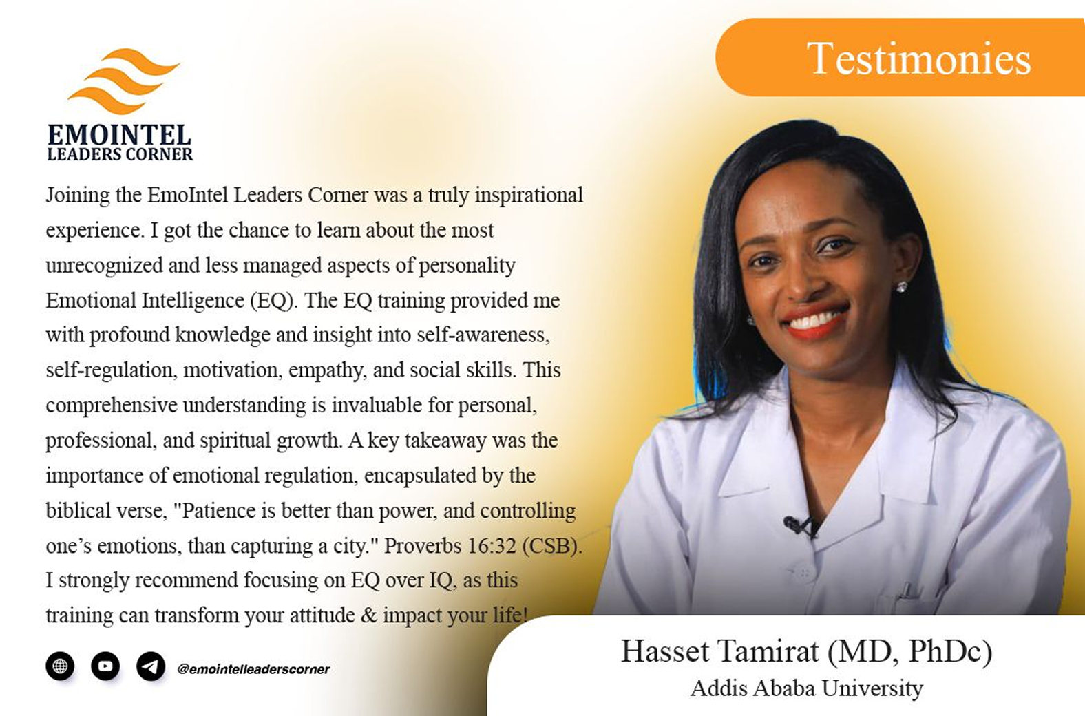 Emointel Leaders Corner