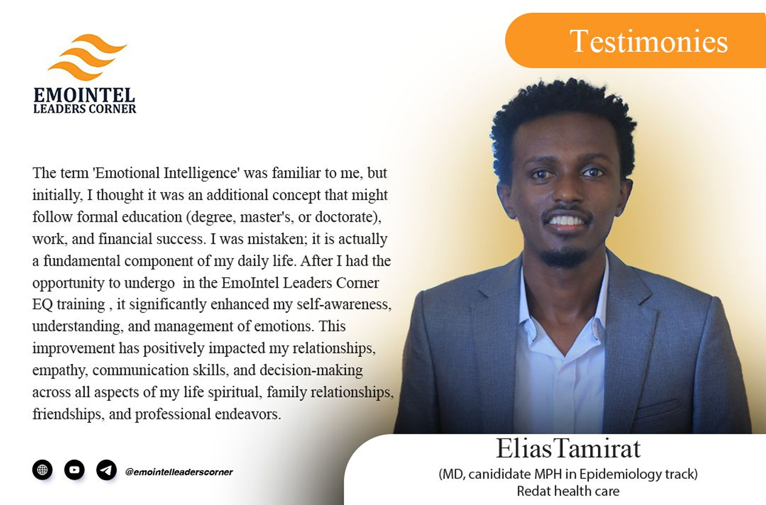 Emointel Leaders Corner